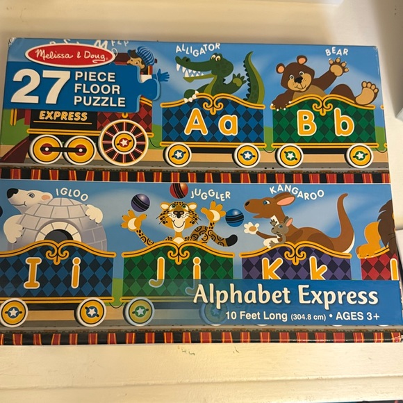 Melissa & Doug | Toys | Melissa And Doug Alphabet Express Floor Puzzle ...